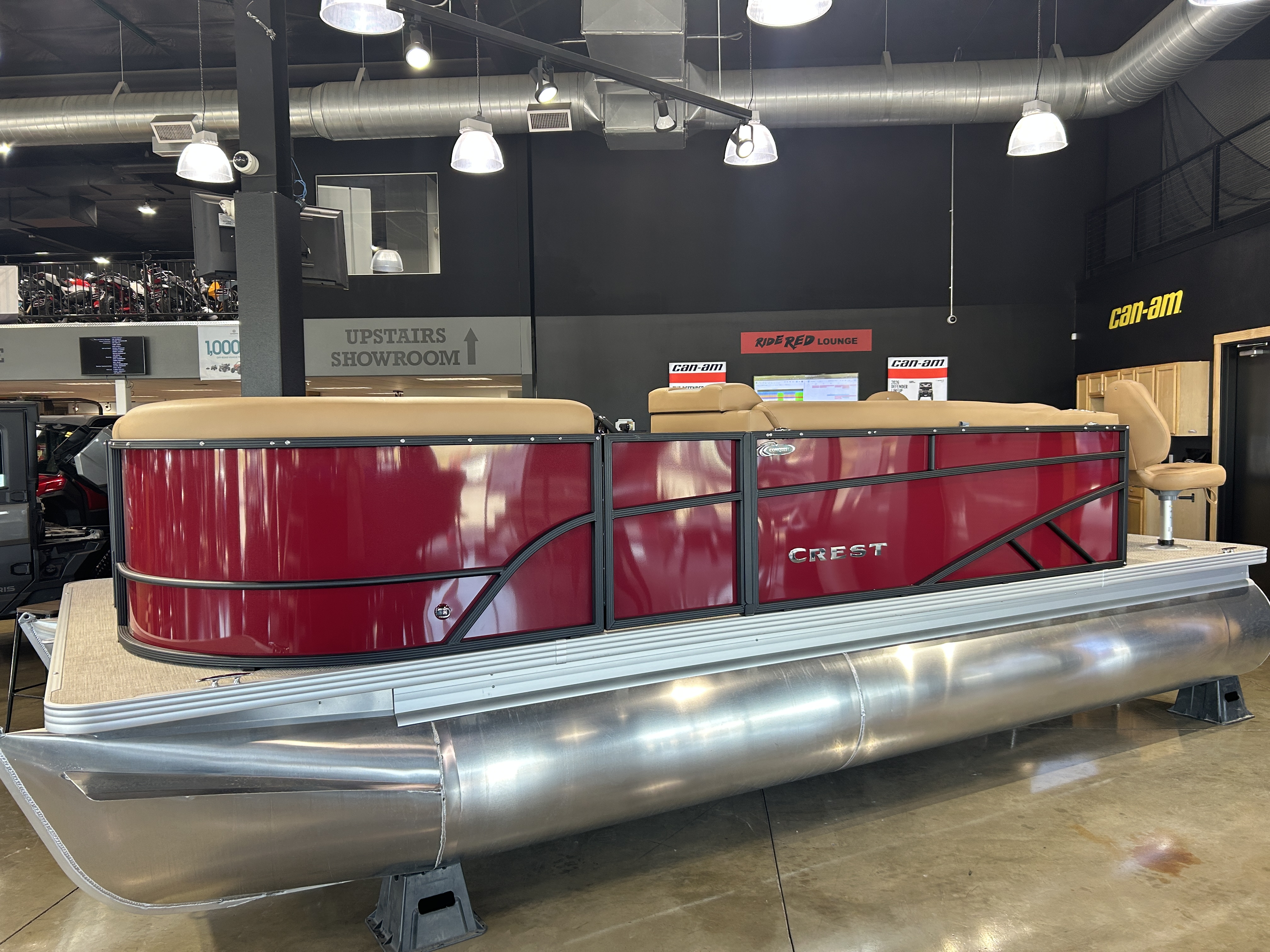 New Crest Pontoons Conquest SE 200 Fish wOptional Merc 60hp 90hp or ...