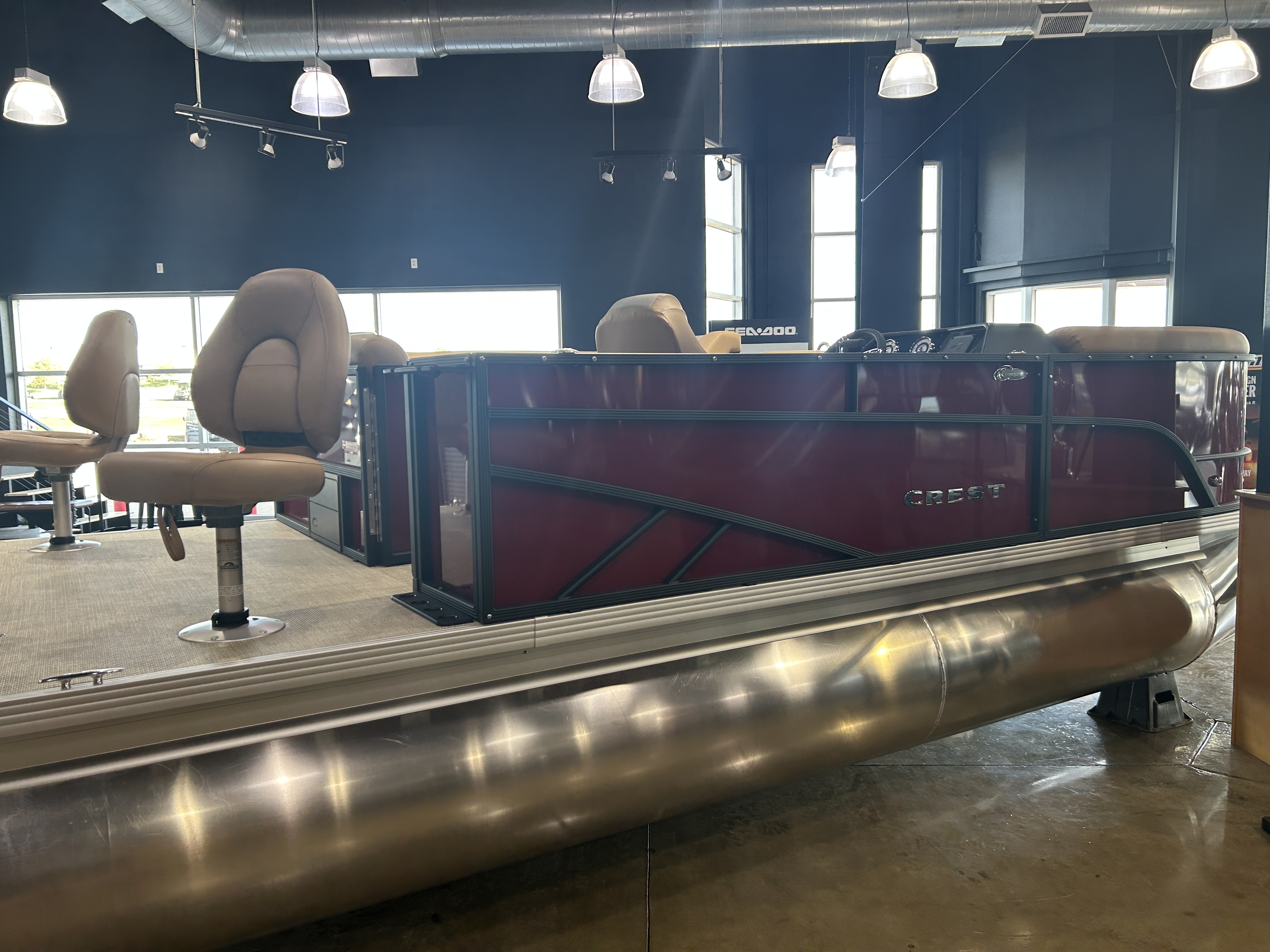 New Crest Pontoons Conquest SE 200 Fish wOptional Merc 60hp 90hp or ...