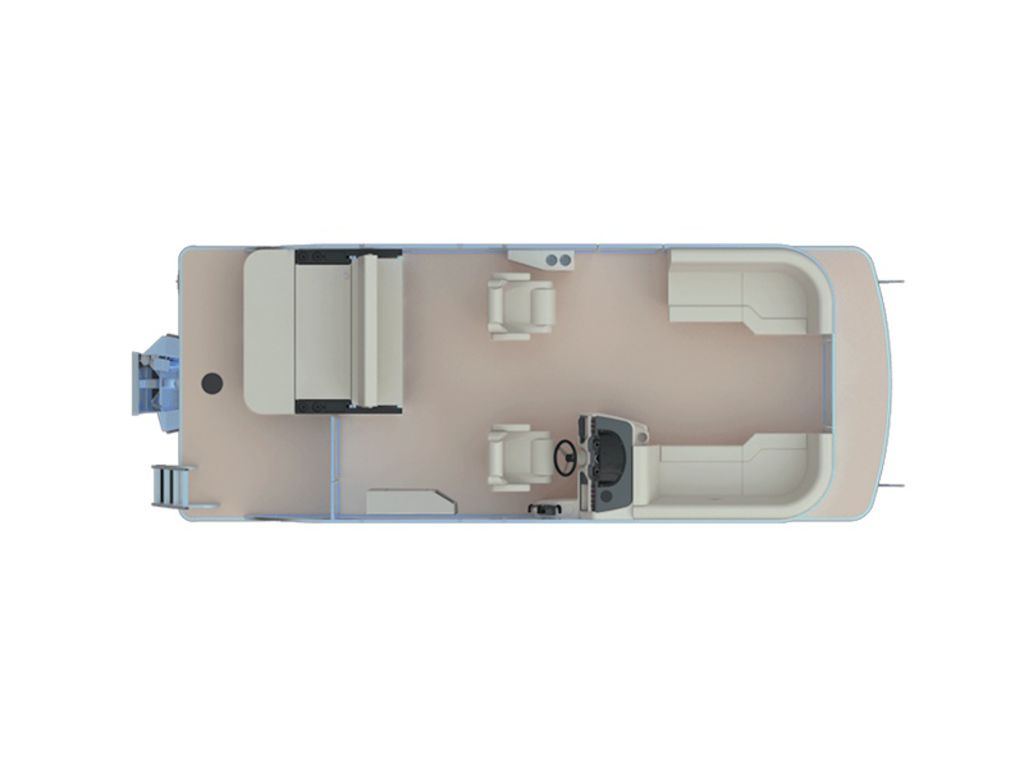 New Godfrey Pontoons Xperience 2286 SFLX 27 iMPACT Center Tube Package ...
