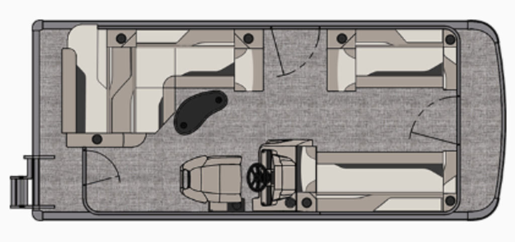 New Tahoe Pontoons Sport Cruise Rear Bench 19 FT 2026 for sale in ...