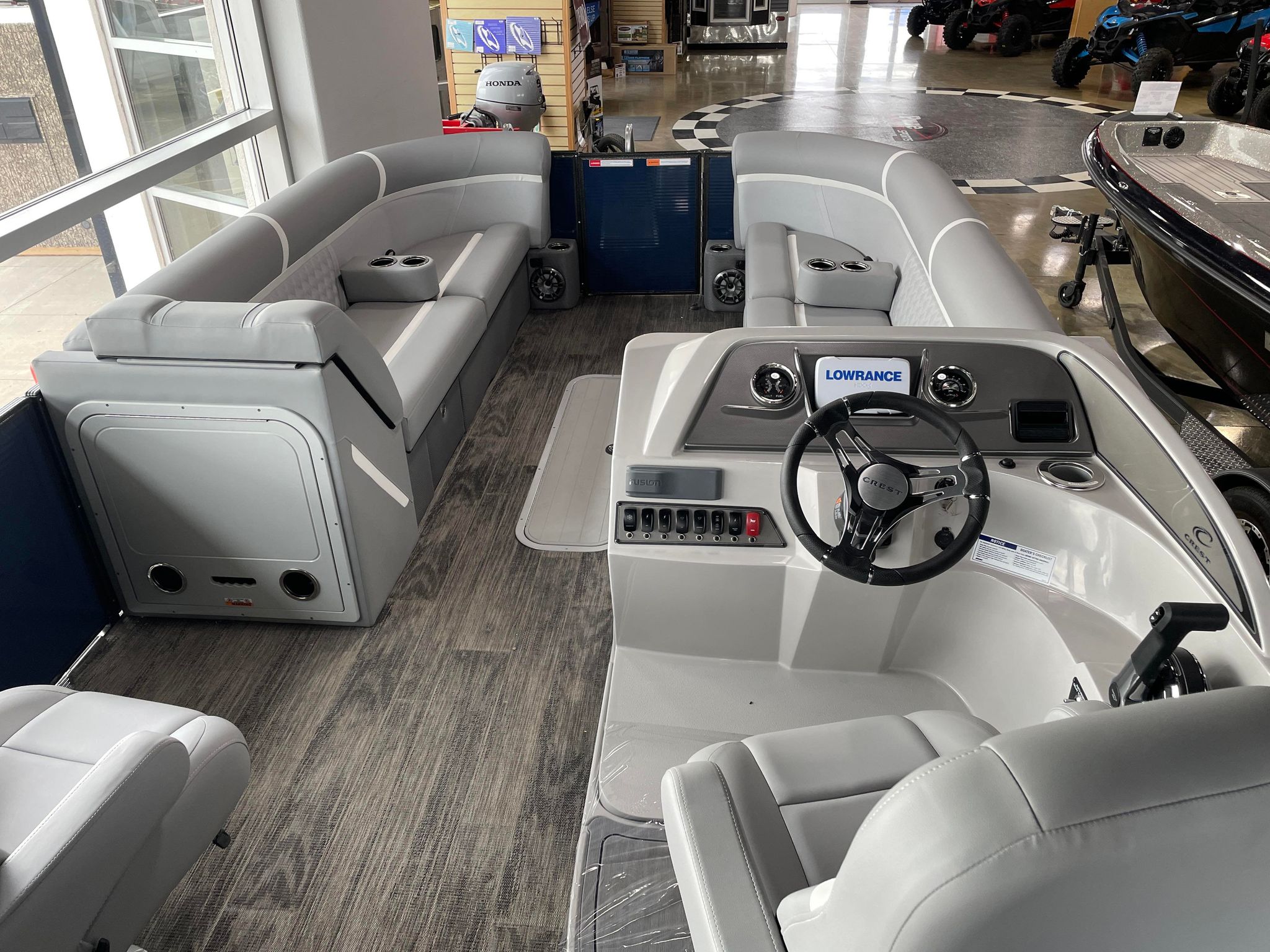 New 2023 Crest Pontoons Classic Platinum 240 SLSC w Merc 200L for sale ...