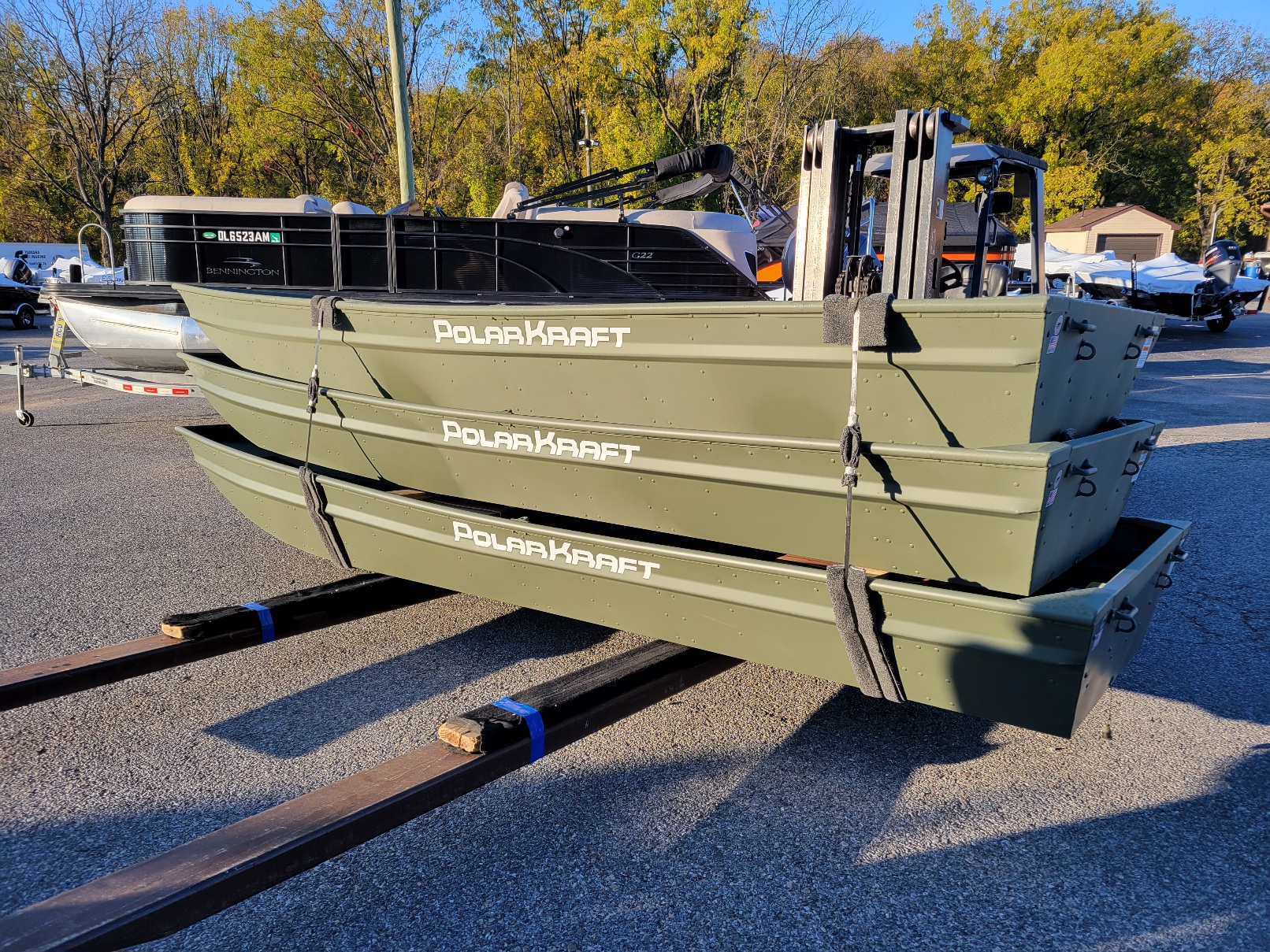 New Polar Kraft 1436 Jon Boat 14 long 36 bottom 15 transom In stock ...