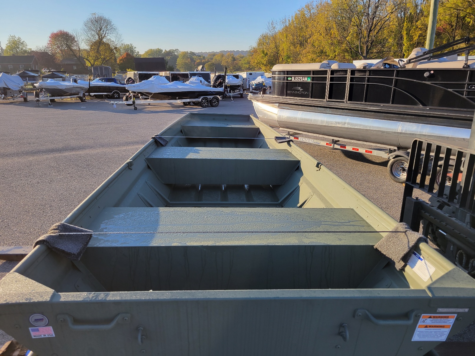 New Polar Kraft 1436 Jon Boat 14 long 36 bottom 15 transom In stock ...