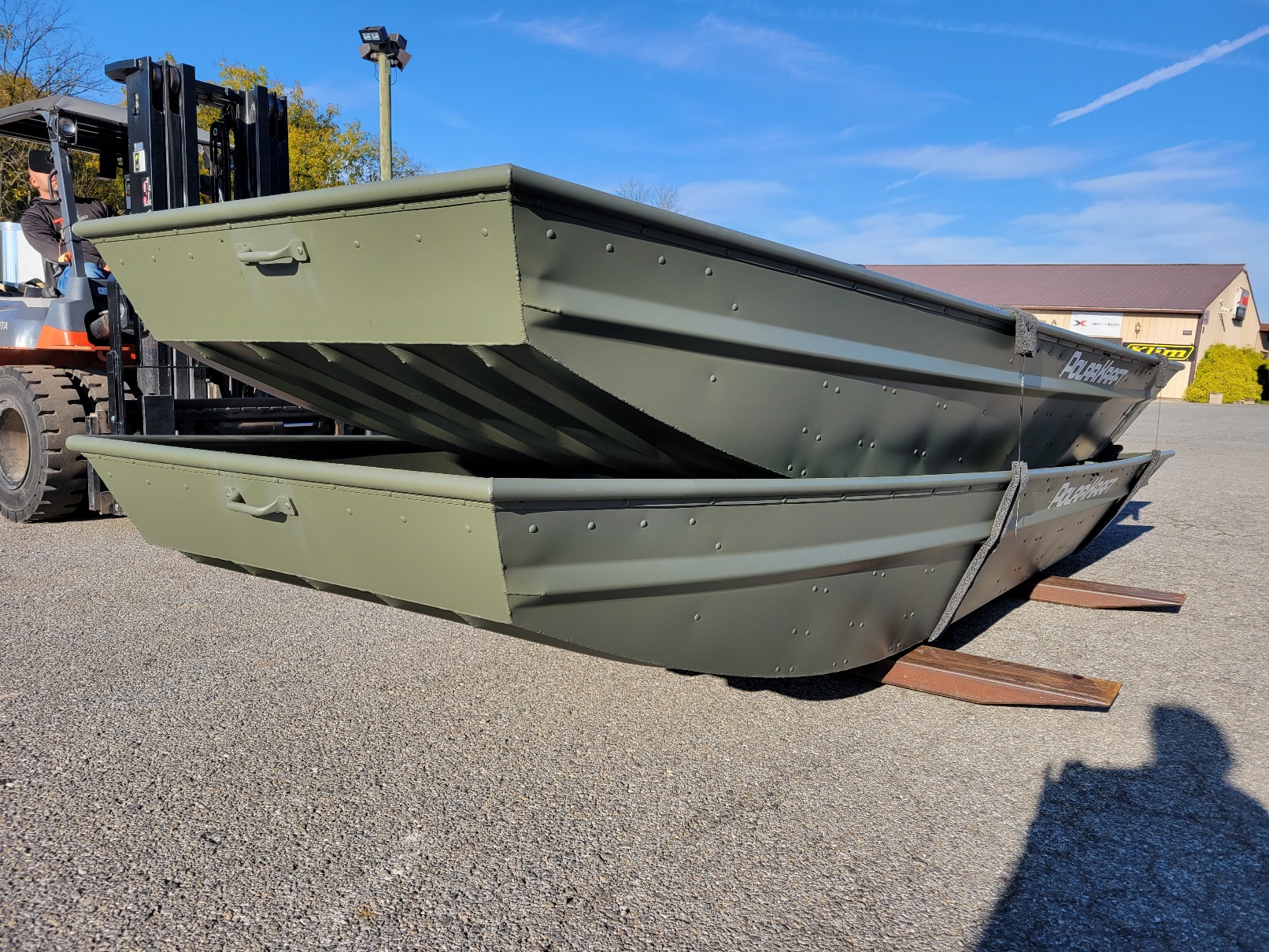 New 2024 Polar Kraft 1648 jon boat 16 long 48 bottom width 15 transom ...