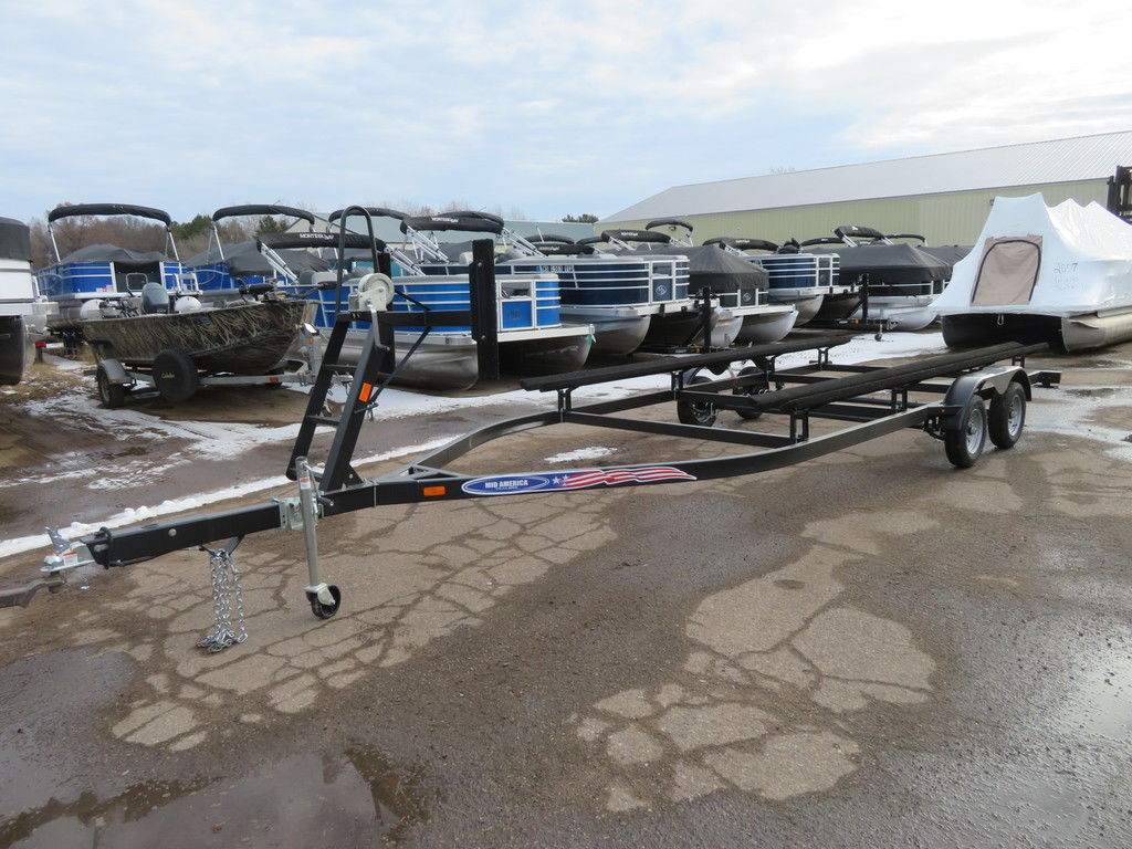 Used Mid America 20' PTV20T Pontoon Tandem Axle Bunk Trailer 2025 for ...