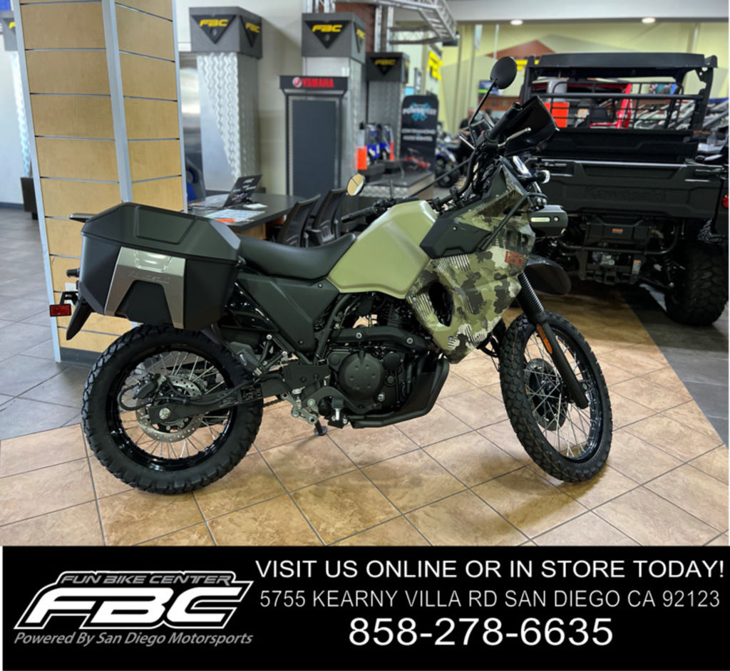 New Kawasaki KLR650 Adventure ABS Cypher Camo Beige 2025 for sale in ...