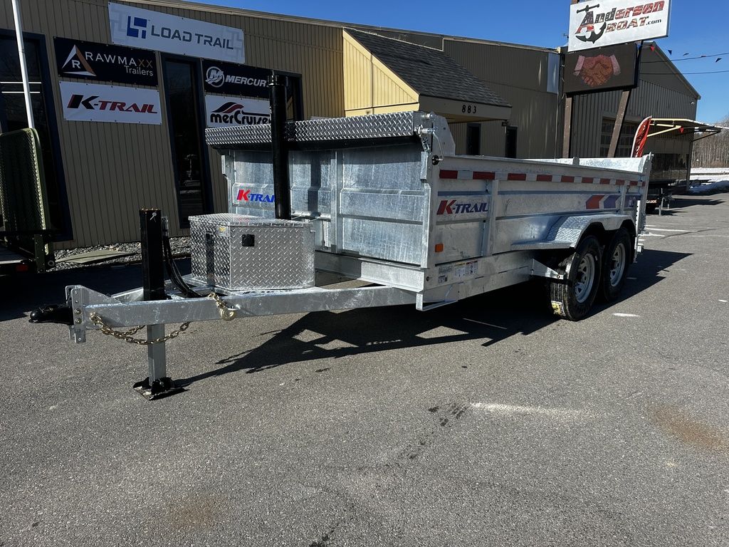 New K-TRAIL Galvanized Dump Trailer wHydro jack HD14 82x14 14klbs 2025 ...